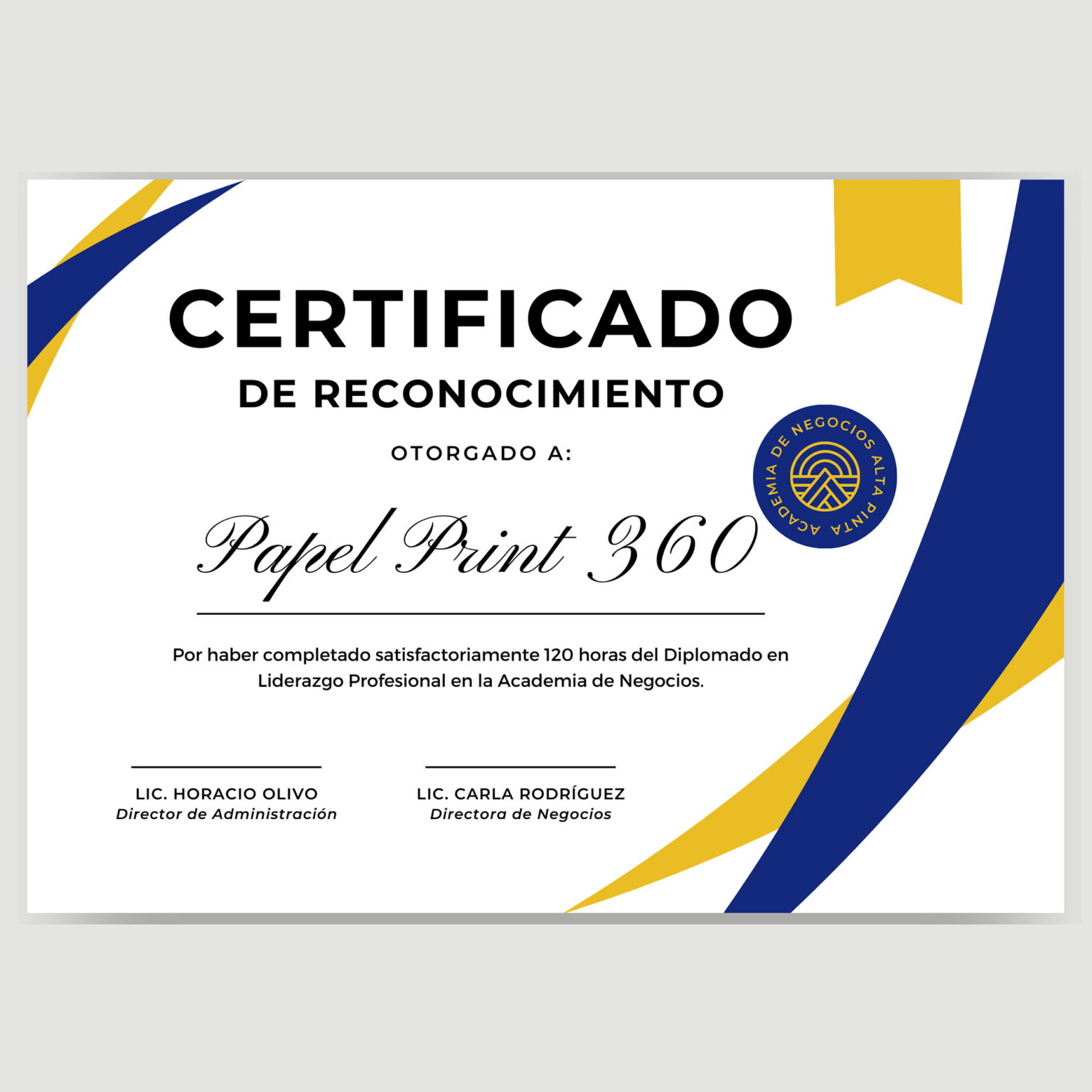 Diplomas personalizados - Papel print Chile